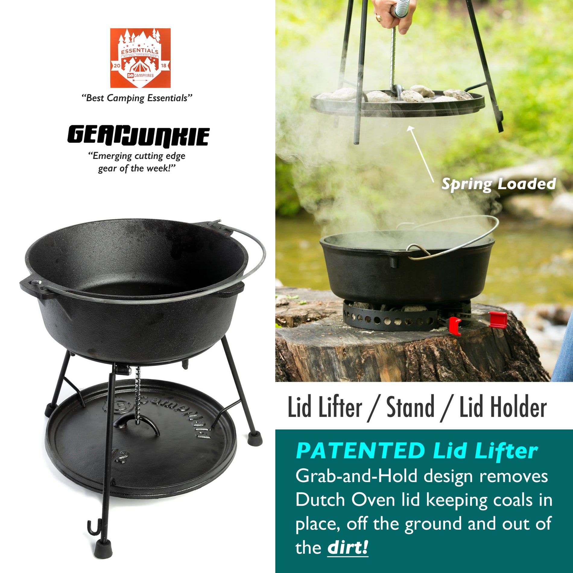 CampMaid: Award Winning Dutch Oven Tools, Kits & Cast Iron Sets
